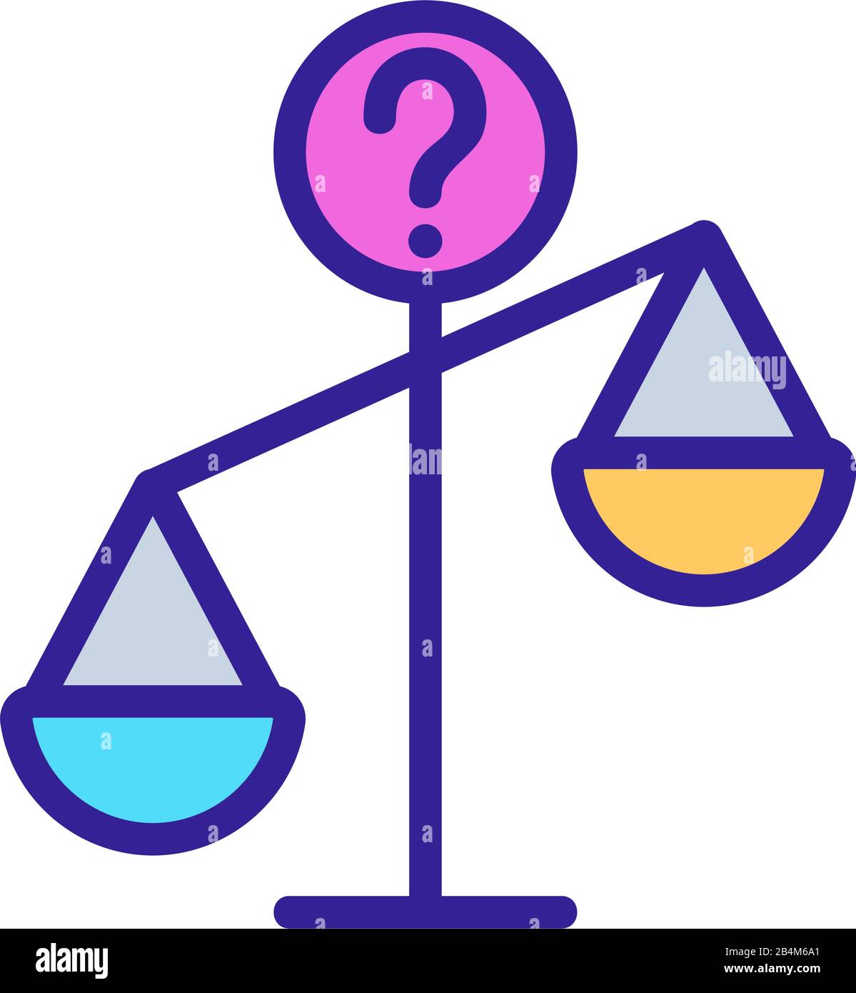 doubts and thoughts of the icon vector. Isolated contour symbol ...