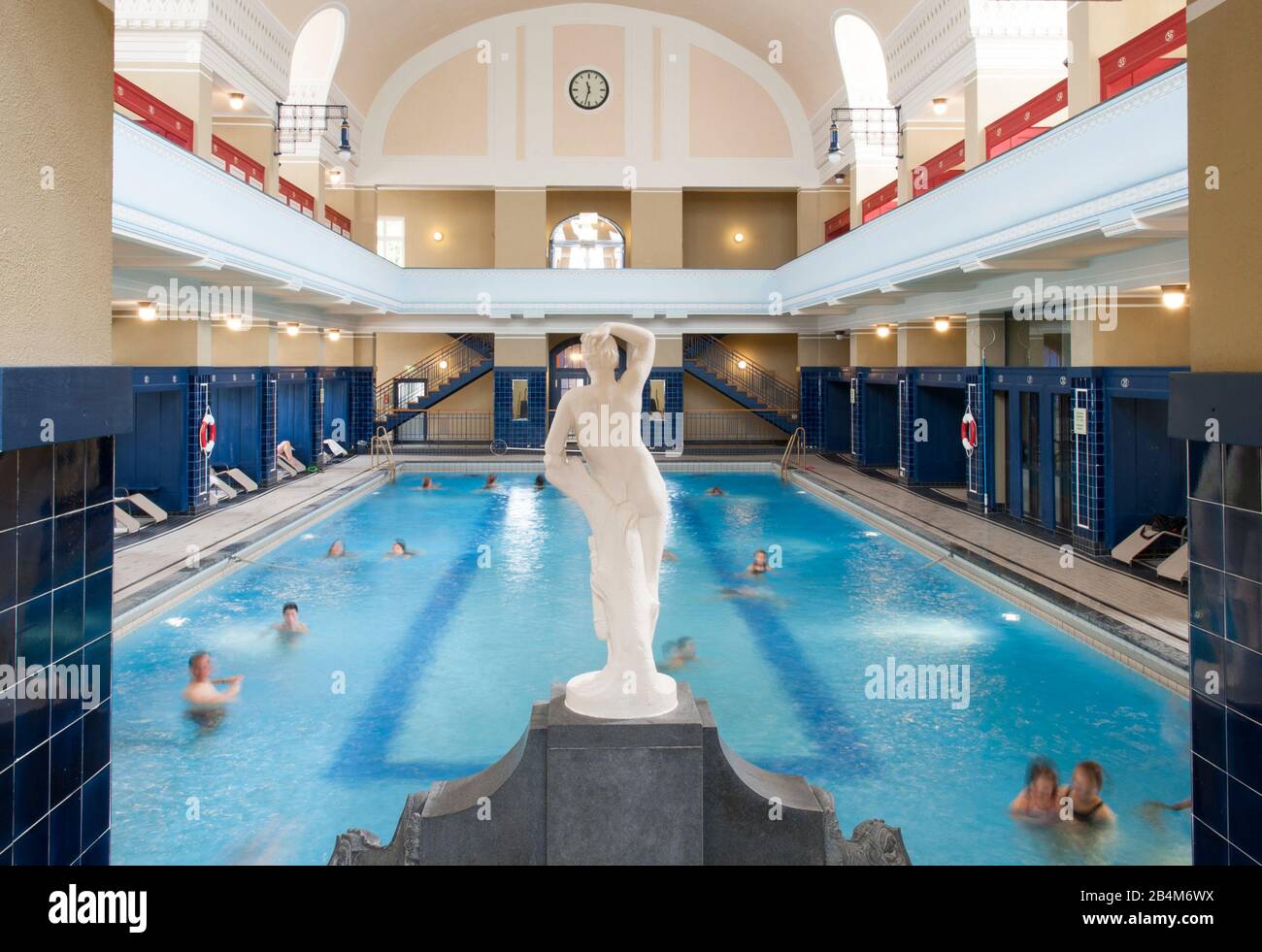 Jugendstilbad Darmstadt, Art Nouveau indoor pool, Darmstadt, Hesse ...