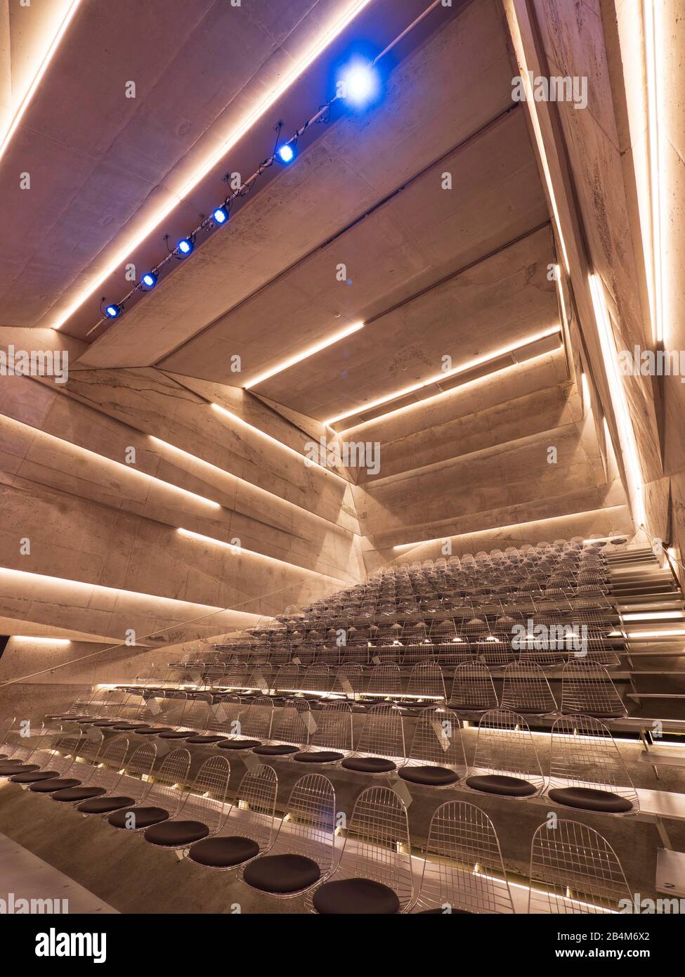 Blaibach concert hall, concert hall inside, Blaibach, Bavarian Forest ...