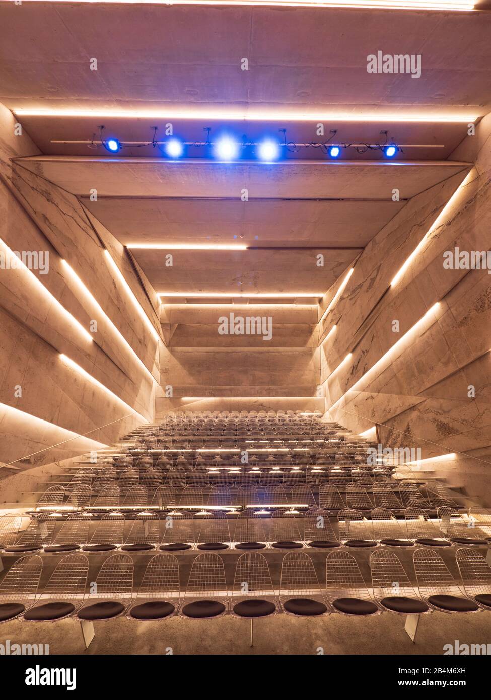 Blaibach concert hall, concert hall inside, Blaibach, Bavarian Forest ...
