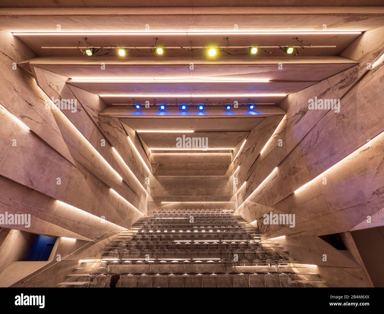 Blaibach concert hall, concert hall inside, Blaibach, Bavarian Forest ...