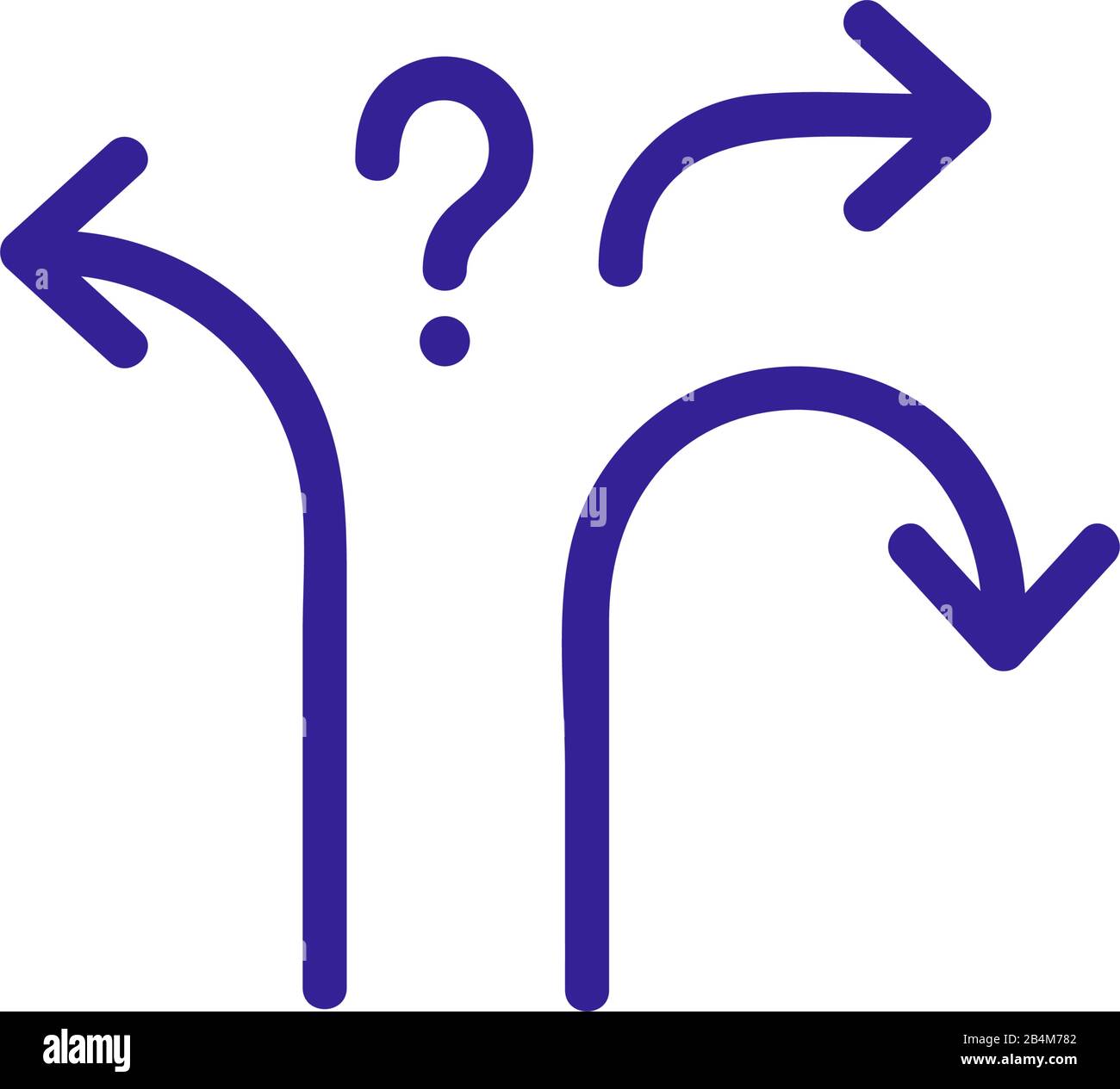 doubts and thoughts of the icon vector. Isolated contour symbol ...