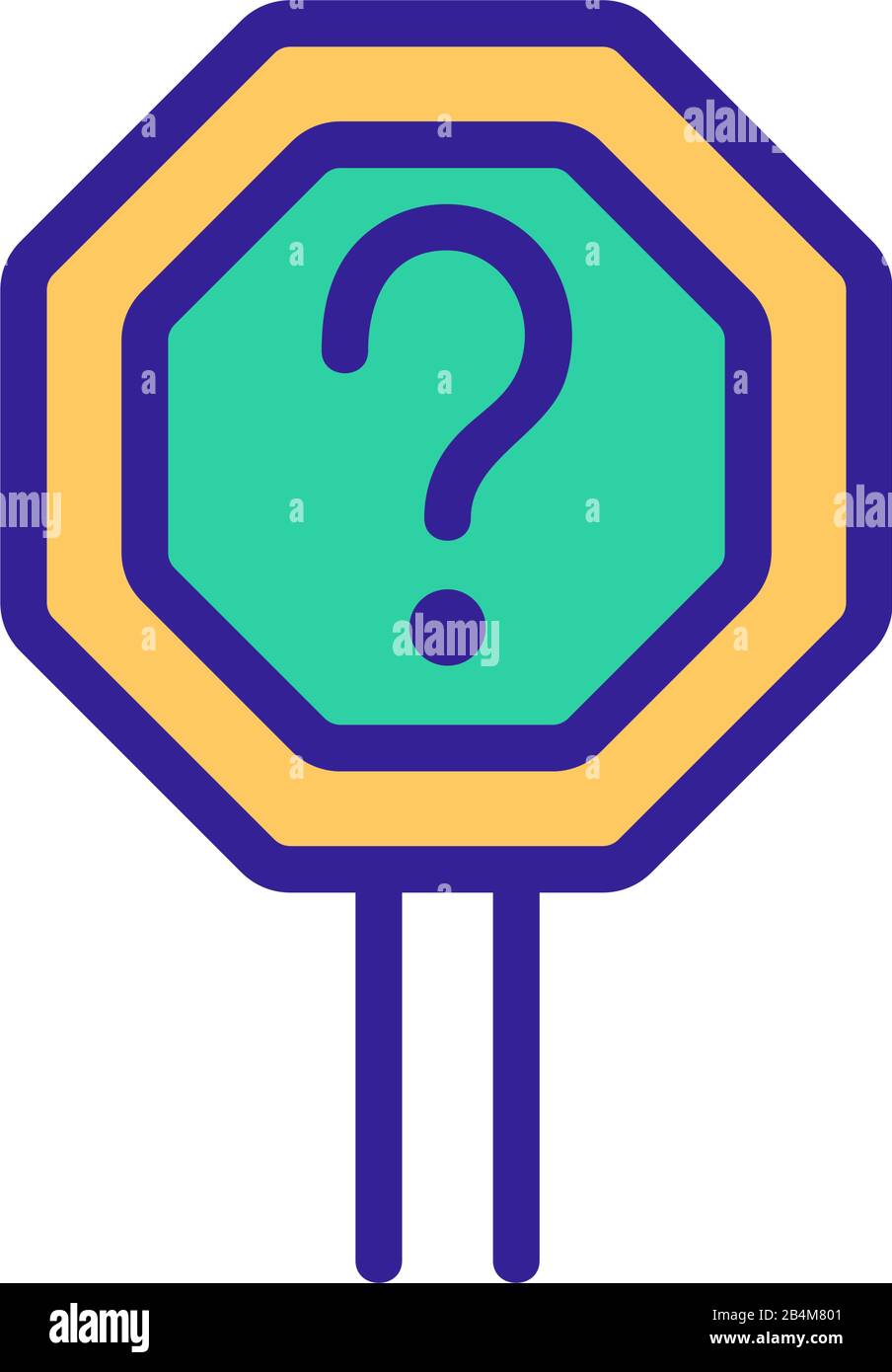 doubts and thoughts of the icon vector. Isolated contour symbol ...