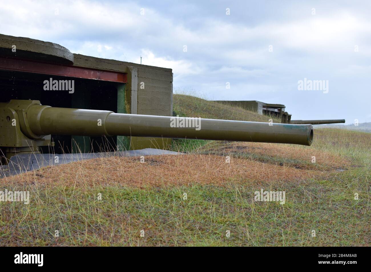 The big guns of Momi Battery, part of the World War II fortifications ...