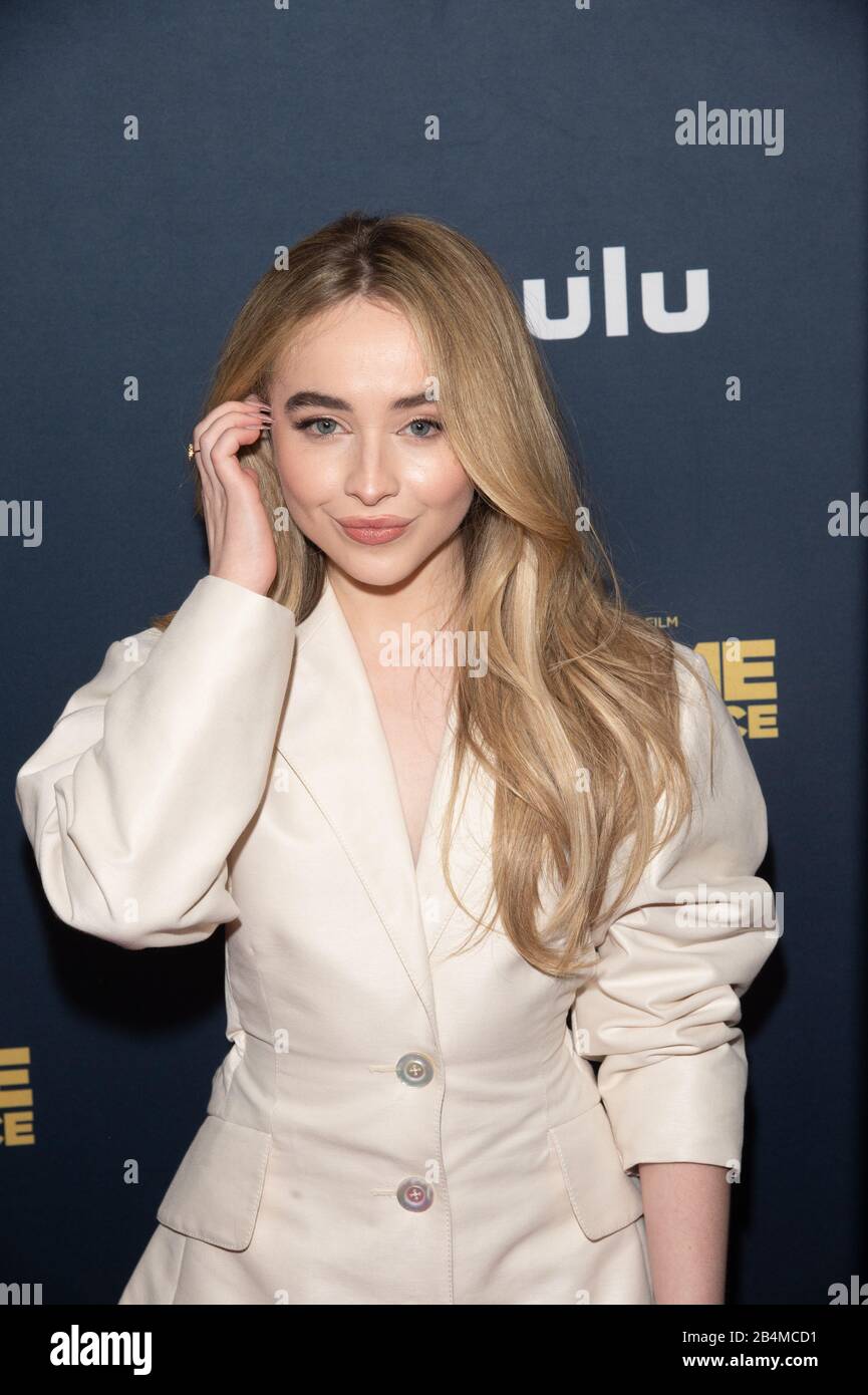 NEW YORK, NY - MARCH 05: Sabrina Carpenter attends the premiere of "Big ...
