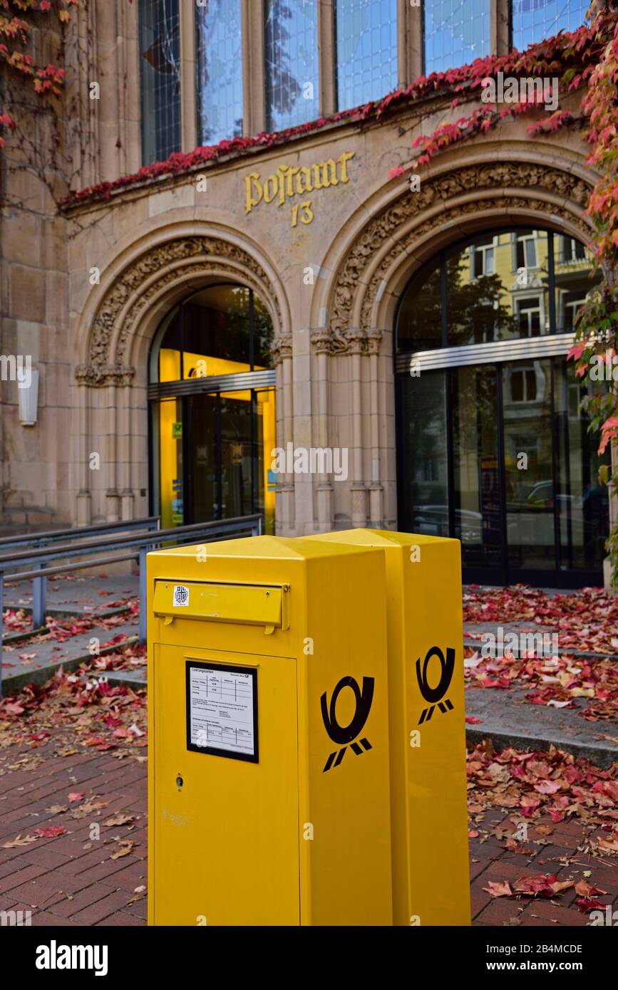 Europe, Germany, Hamburg, Rotherbaum, architecture, facade post office ...