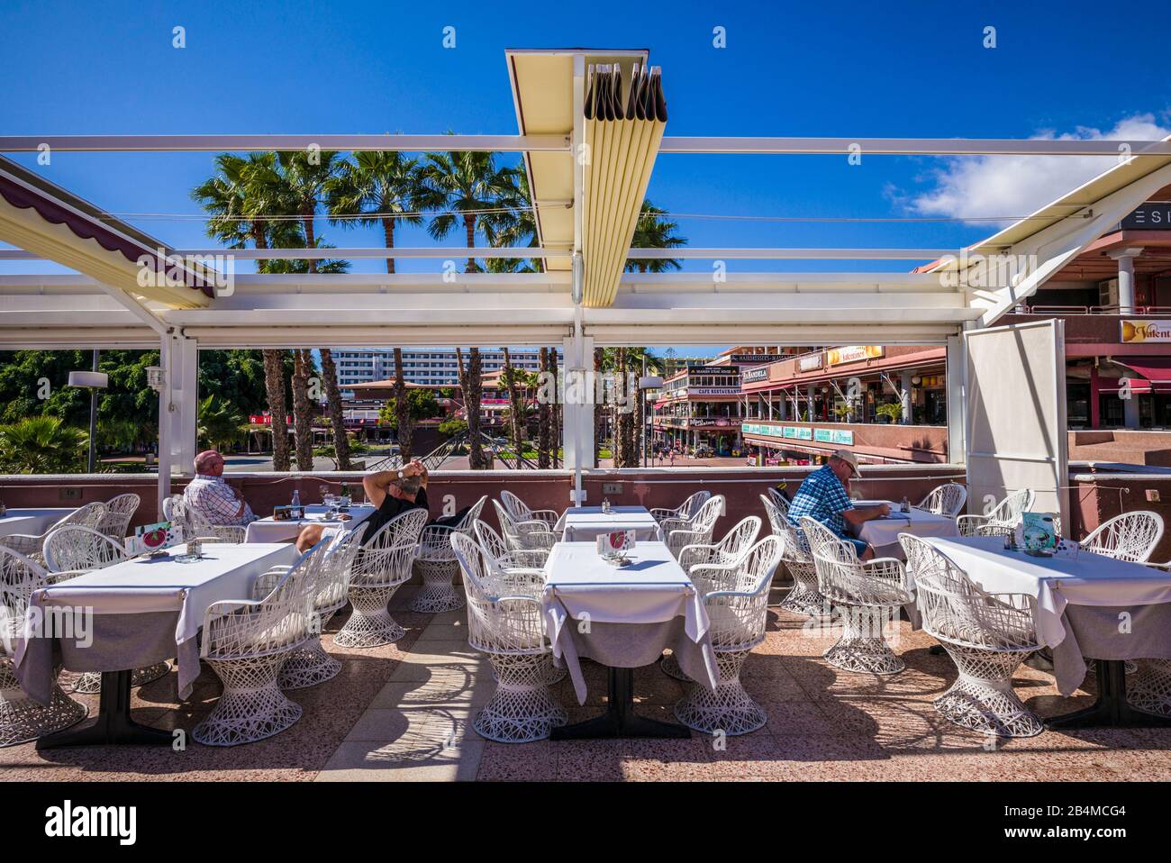 Spain, Canary Islands, Gran Canaria Island, Playa del Ingles, Yumbo ...