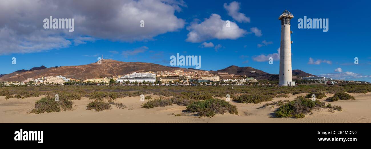 Spain, Canary Islands, Fuerteventura Island, Morro jable, Faro de Morro ...