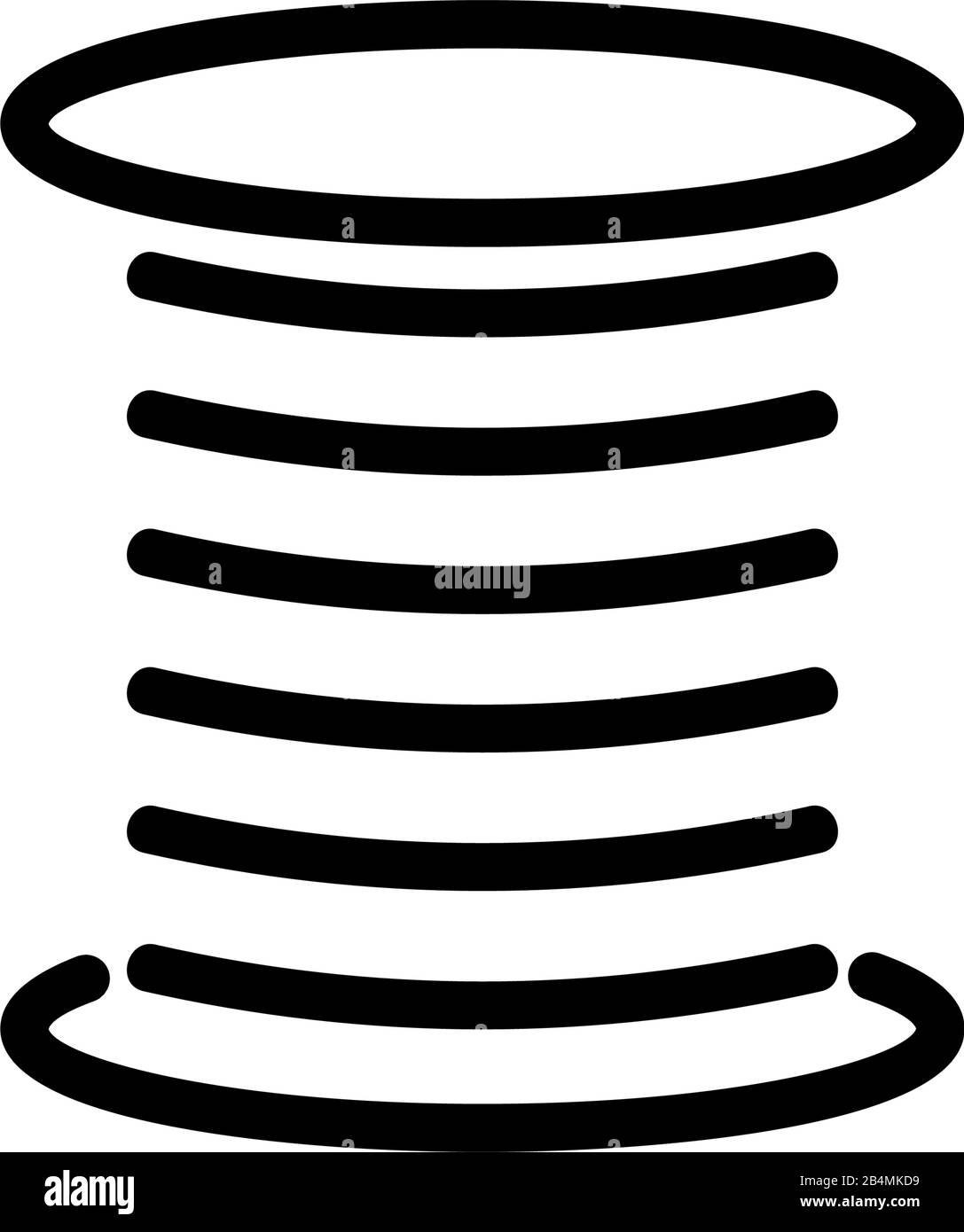 thread icon vector. Isolated contour symbol illustration Stock Vector ...