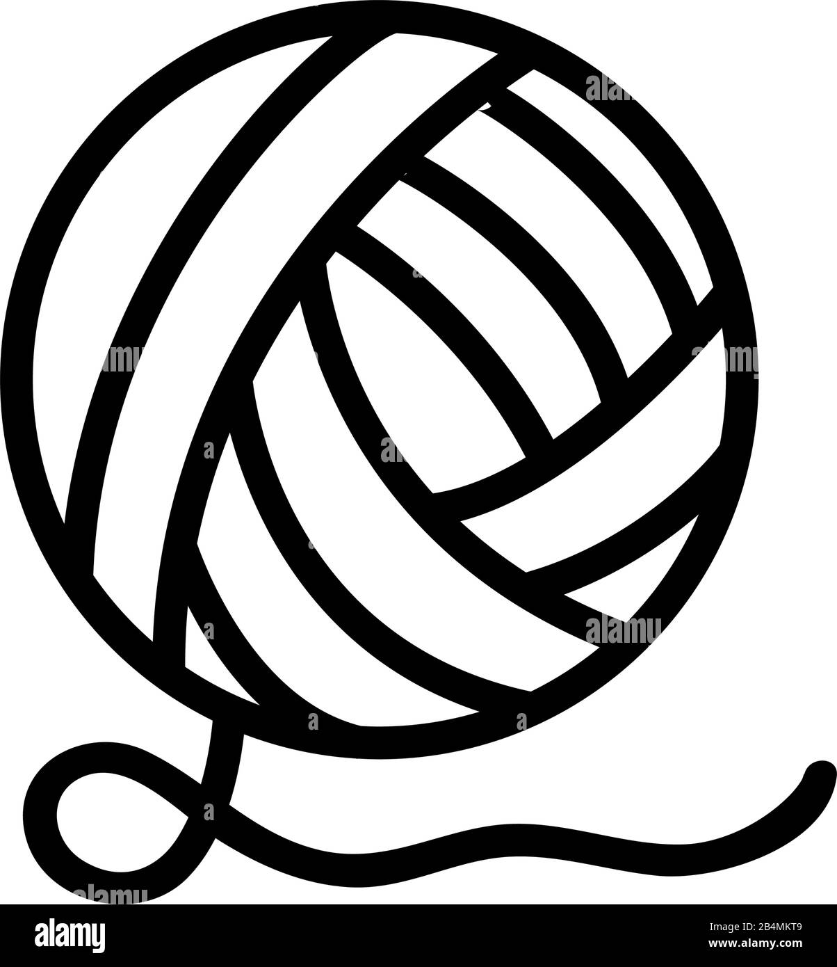 thread icon vector. Isolated contour symbol illustration Stock Vector ...