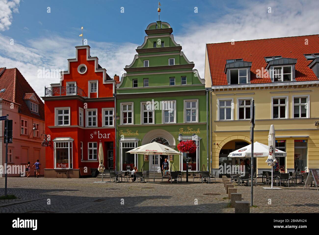 Germany, Mecklenburg-West Pomerania, Greifswald, old town, Gothic, Renaissance and Baroque town ...
