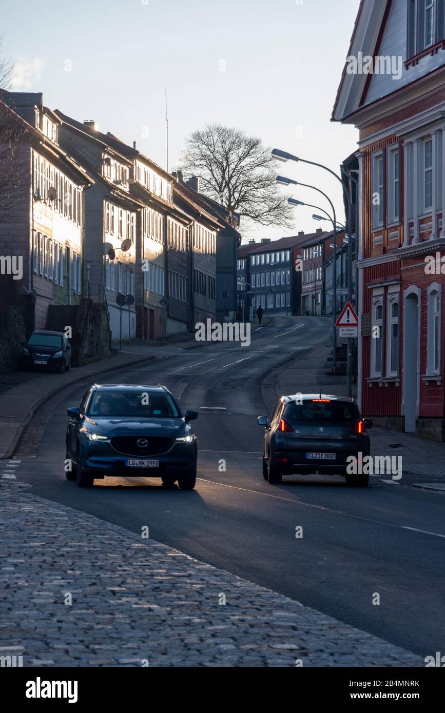 Germany, Lower Saxony, Clausthal-Zellerfeld, Goslar, Oberharz, view of ...