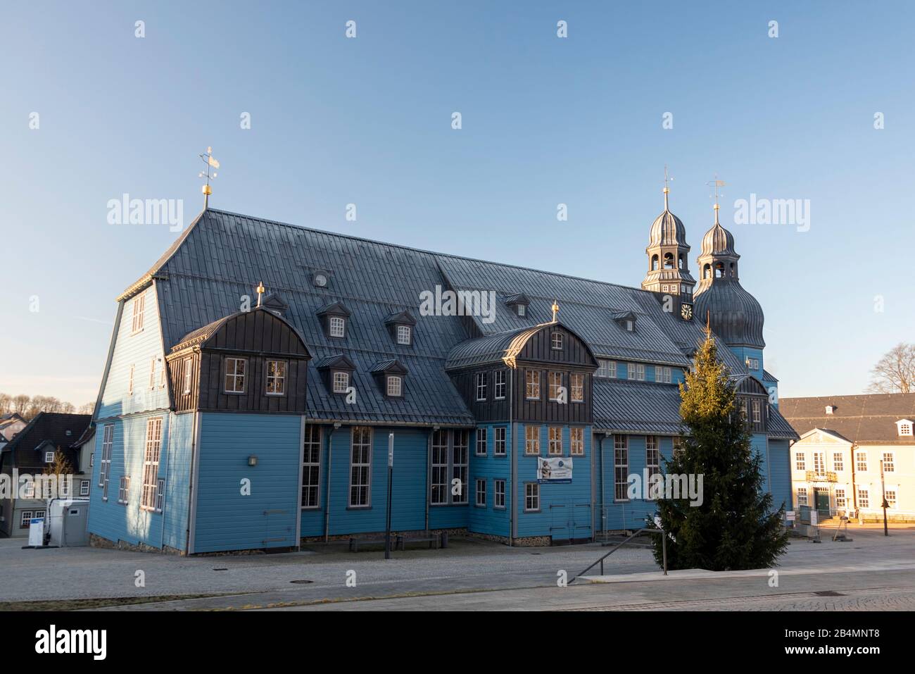 Marktkirche zum heiligen geist in clausthal at christmas time hi-res ...