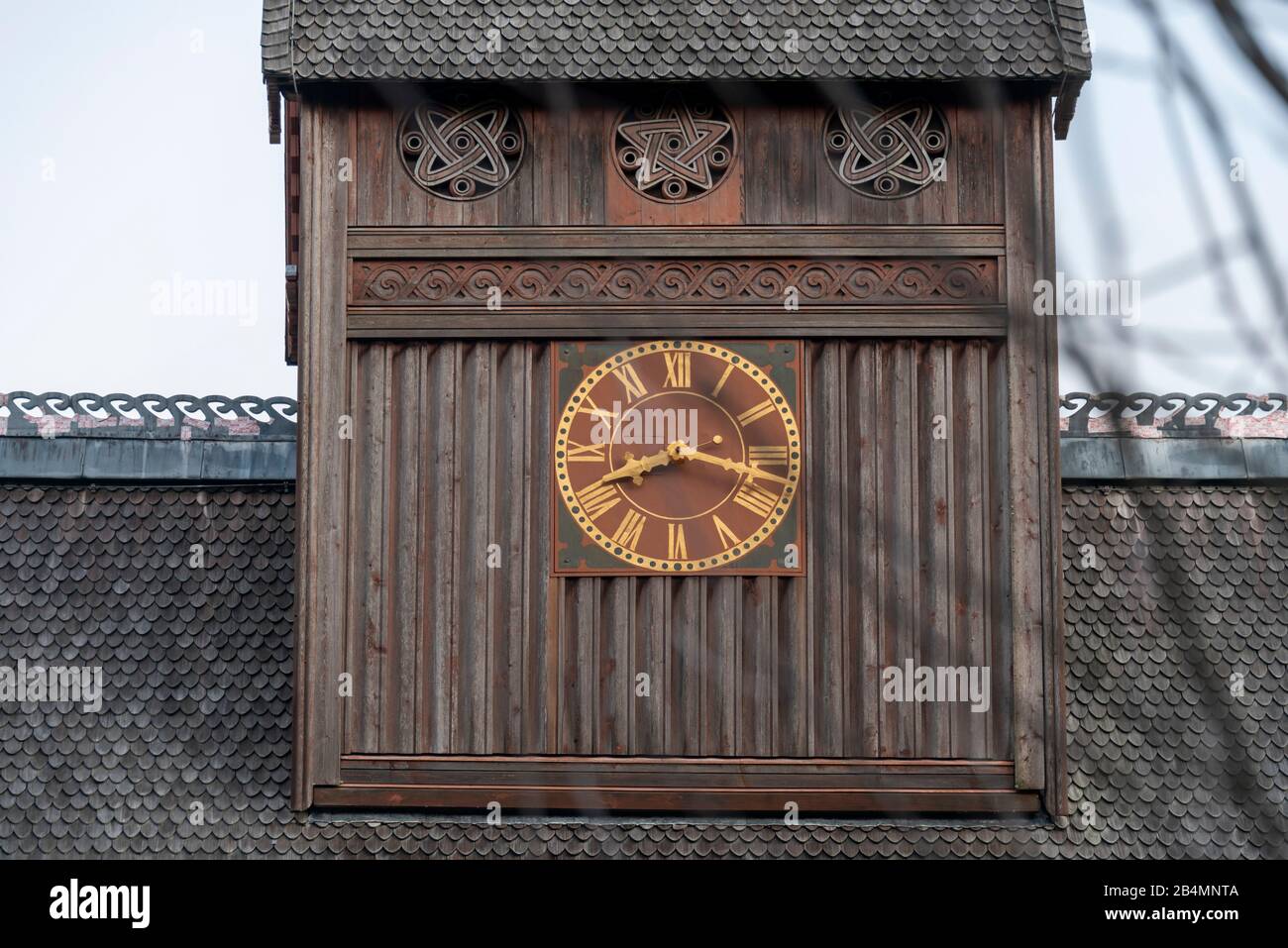Tower clock and pagan symbols hi-res stock photography and images - Alamy