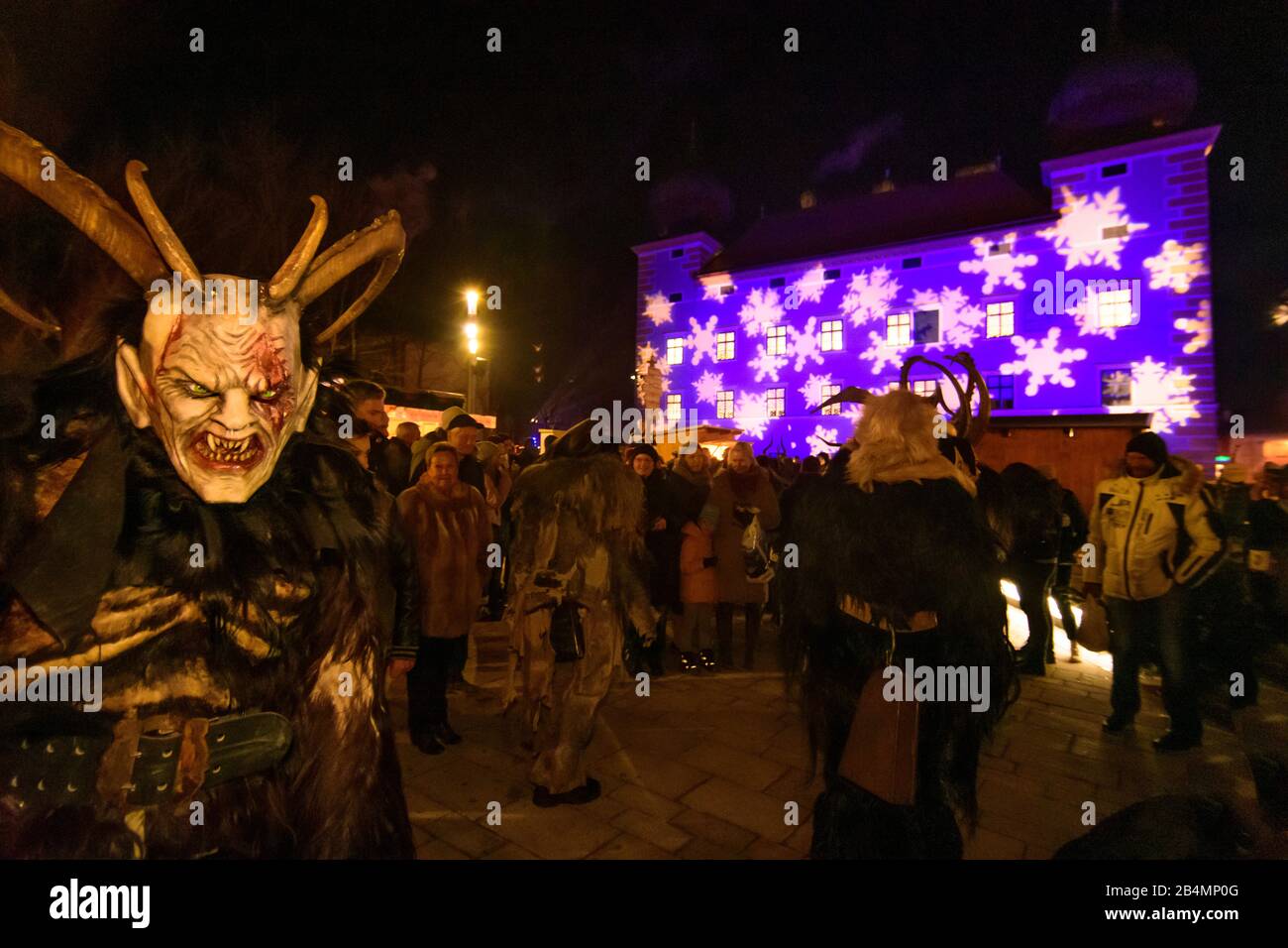 Mask procession in wienerwald hi-res stock photography and images - Alamy
