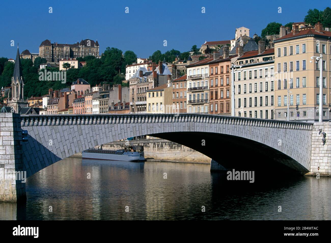City skyline with pont bonaparte hi-res stock photography and images ...