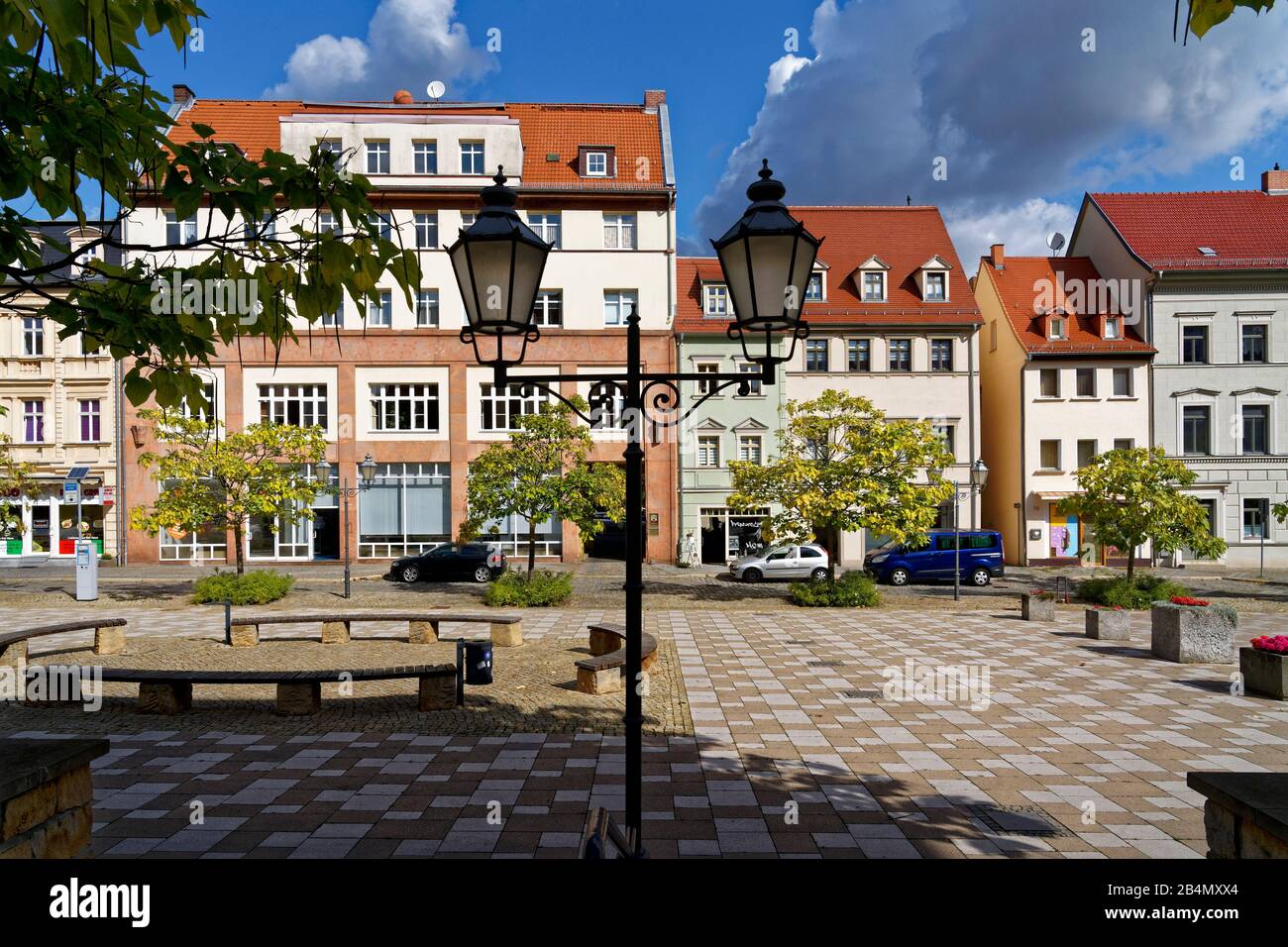City view Zeitz, Burgenlandkreis, Saxony-Anhalt, Germany Stock Photo ...