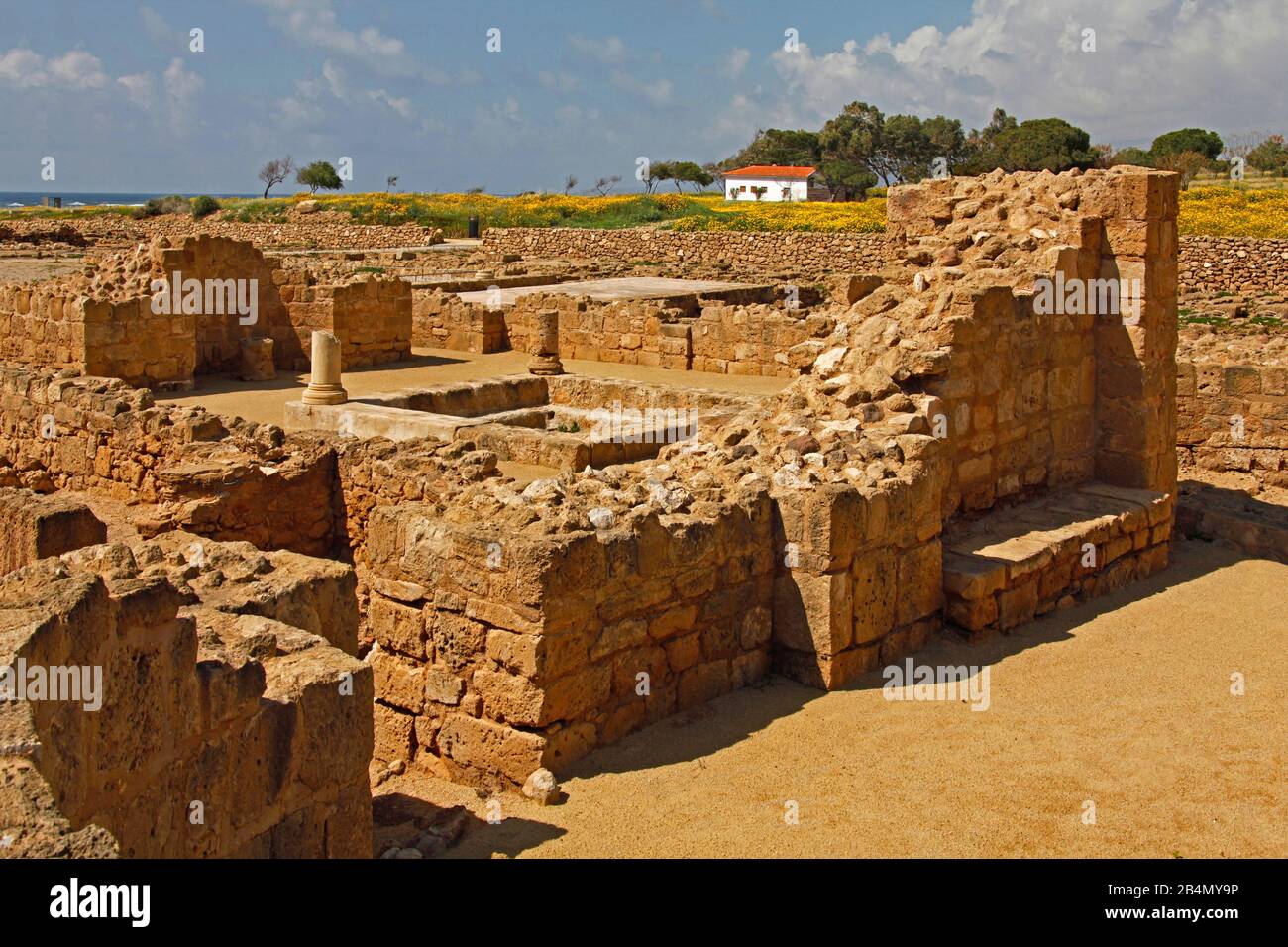 Paphos, Archaeological Park, Cyprus, Greek part Stock Photo - Alamy