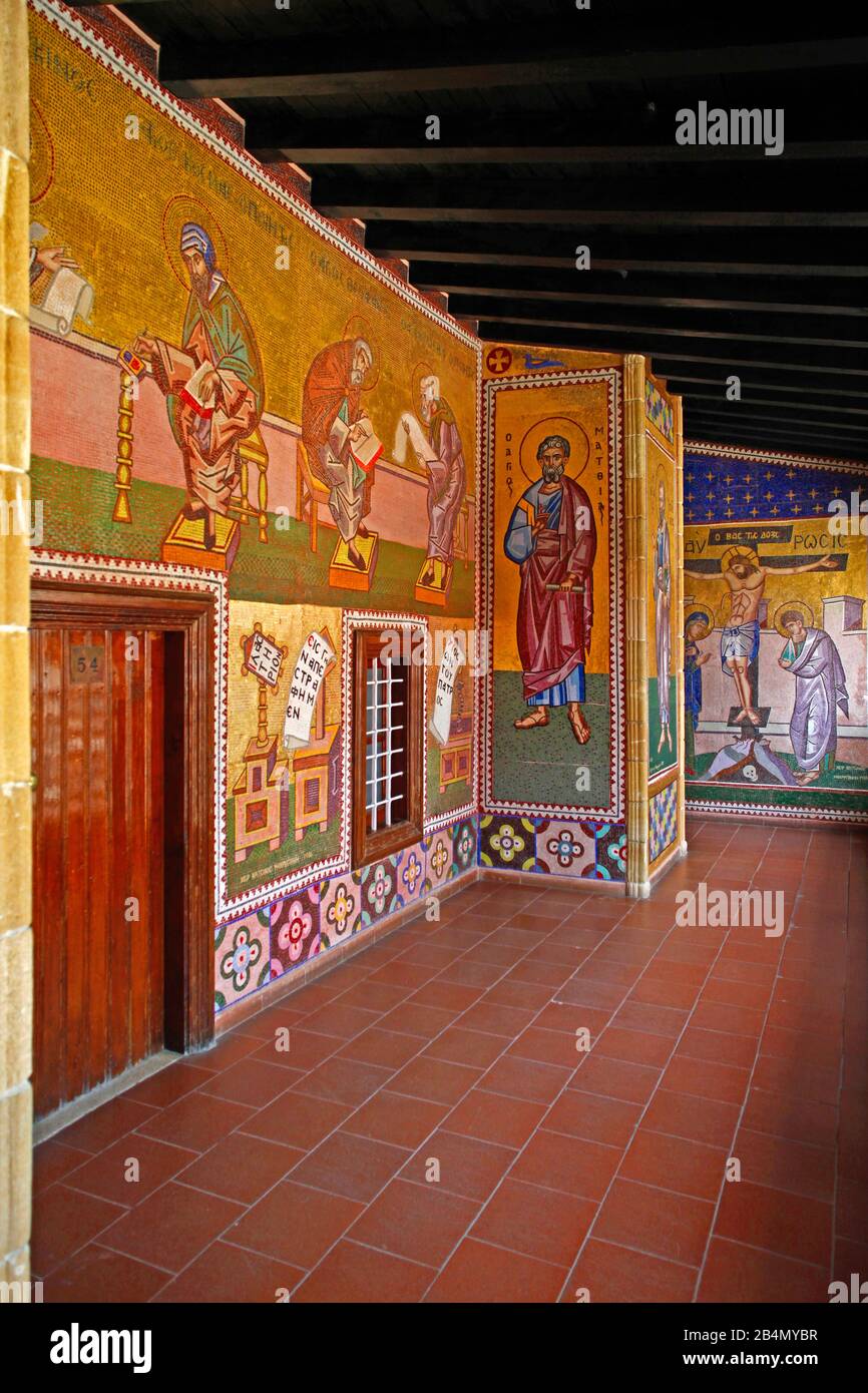 Corridor with monks cell hi-res stock photography and images - Alamy