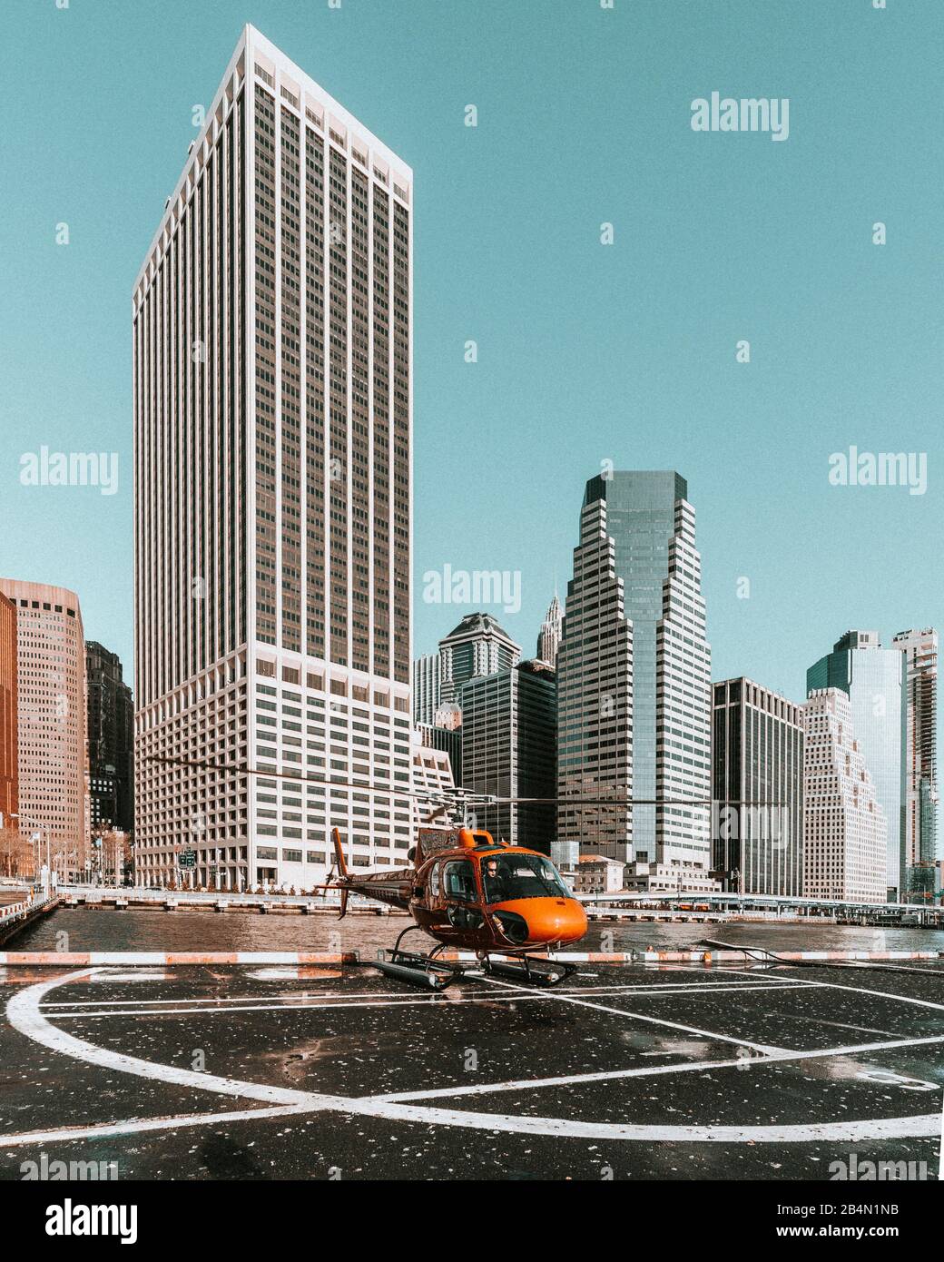 Heli flight New York, USA Stock Photo - Alamy