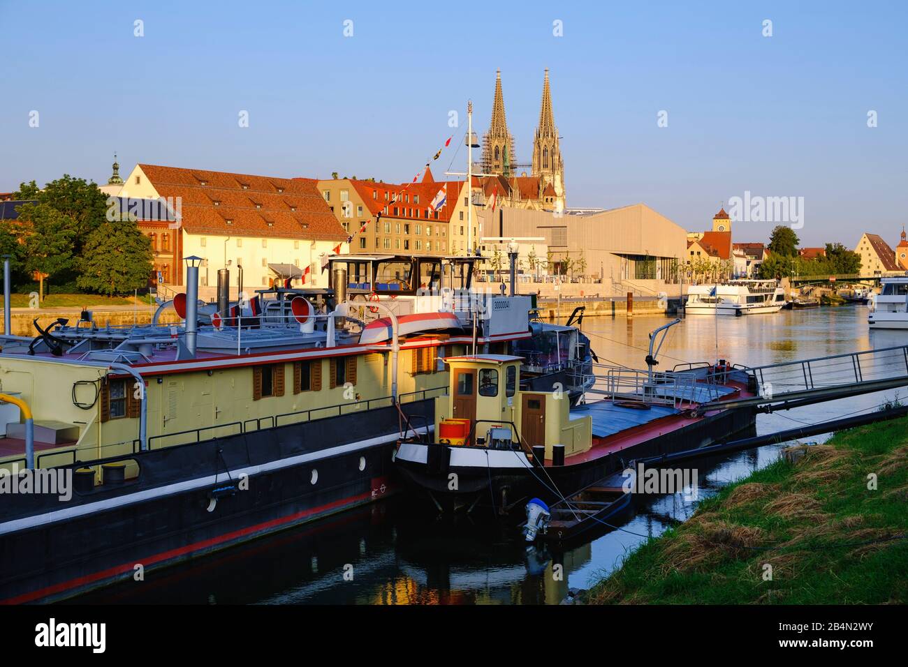 In the back museum of bavarian history and cathedral hi-res stock ...