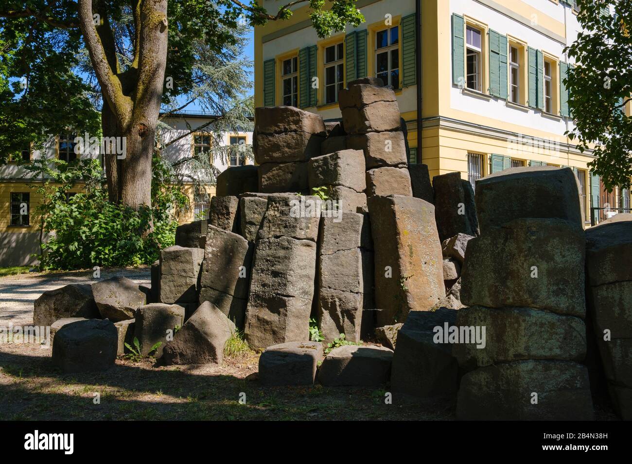 Basalt columns in the herzogspark hi-res stock photography and images ...