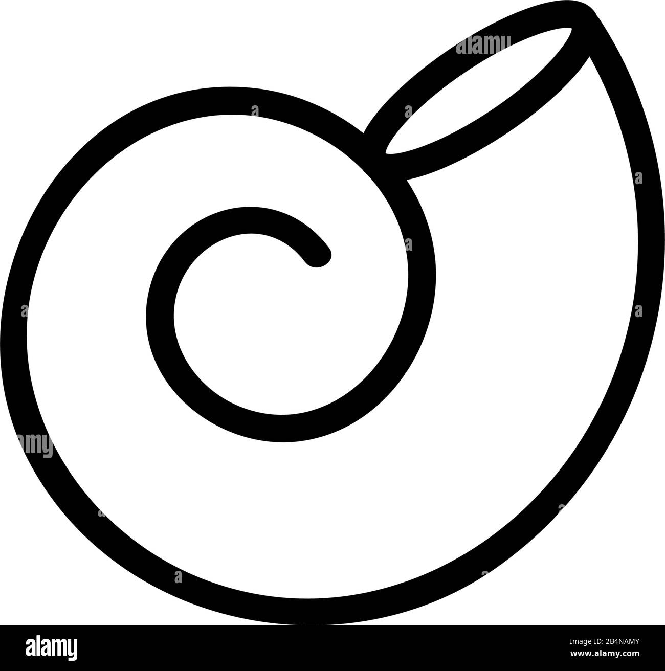 shell icon vector. Isolated contour symbol illustration Stock Vector ...