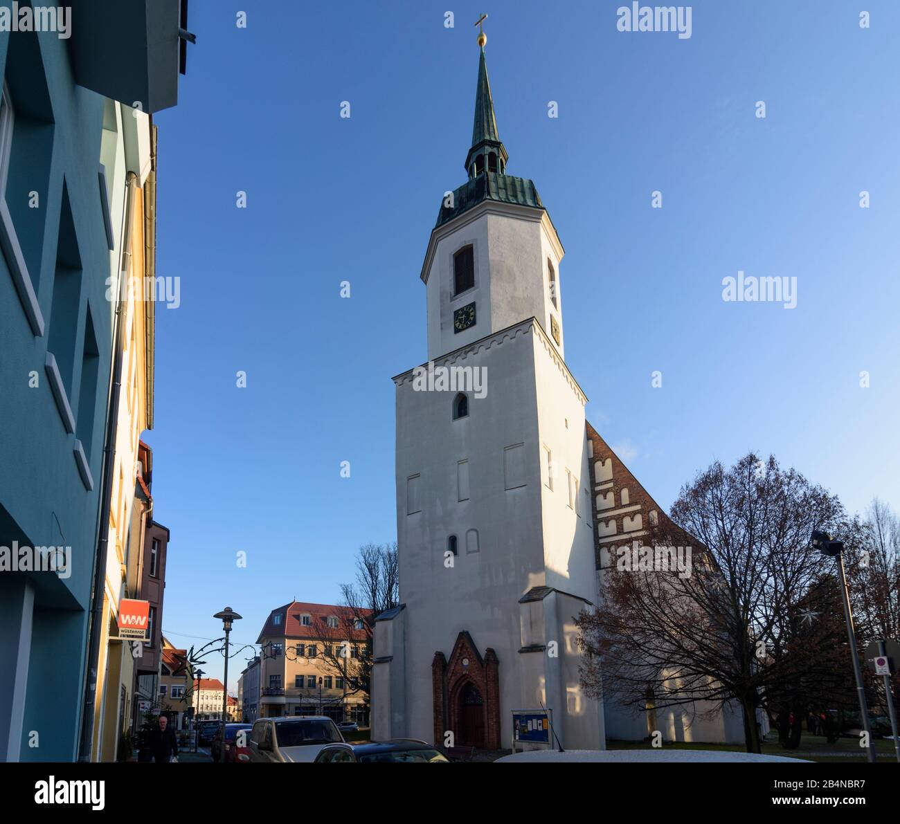 Hoyerswerda, church Johanneskirche, Saxony, Germany Stock Photo - Alamy