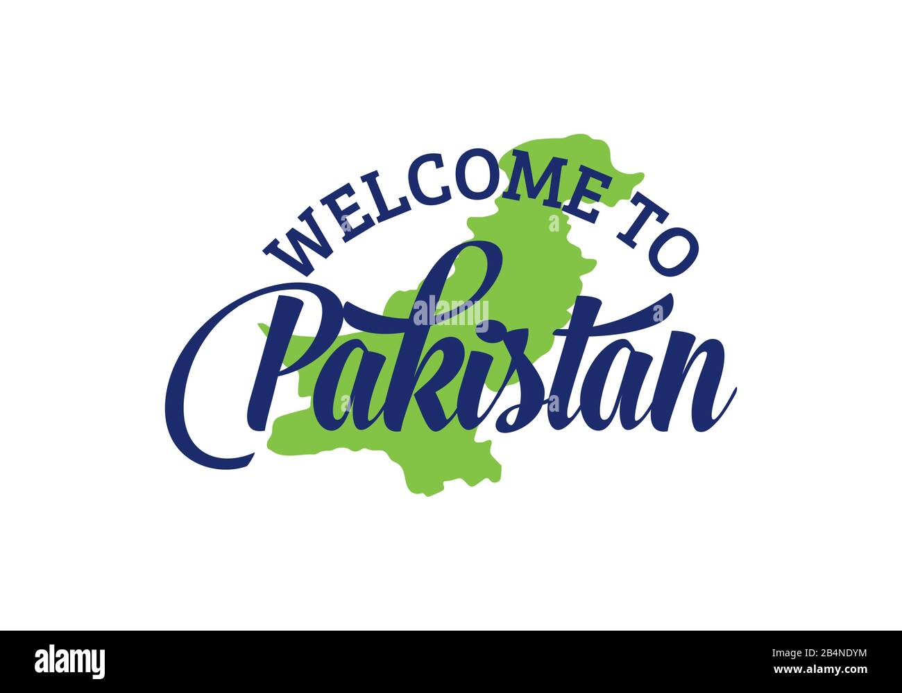 Welcome To Pakistan Word Text Creative Font Design Illustration ...