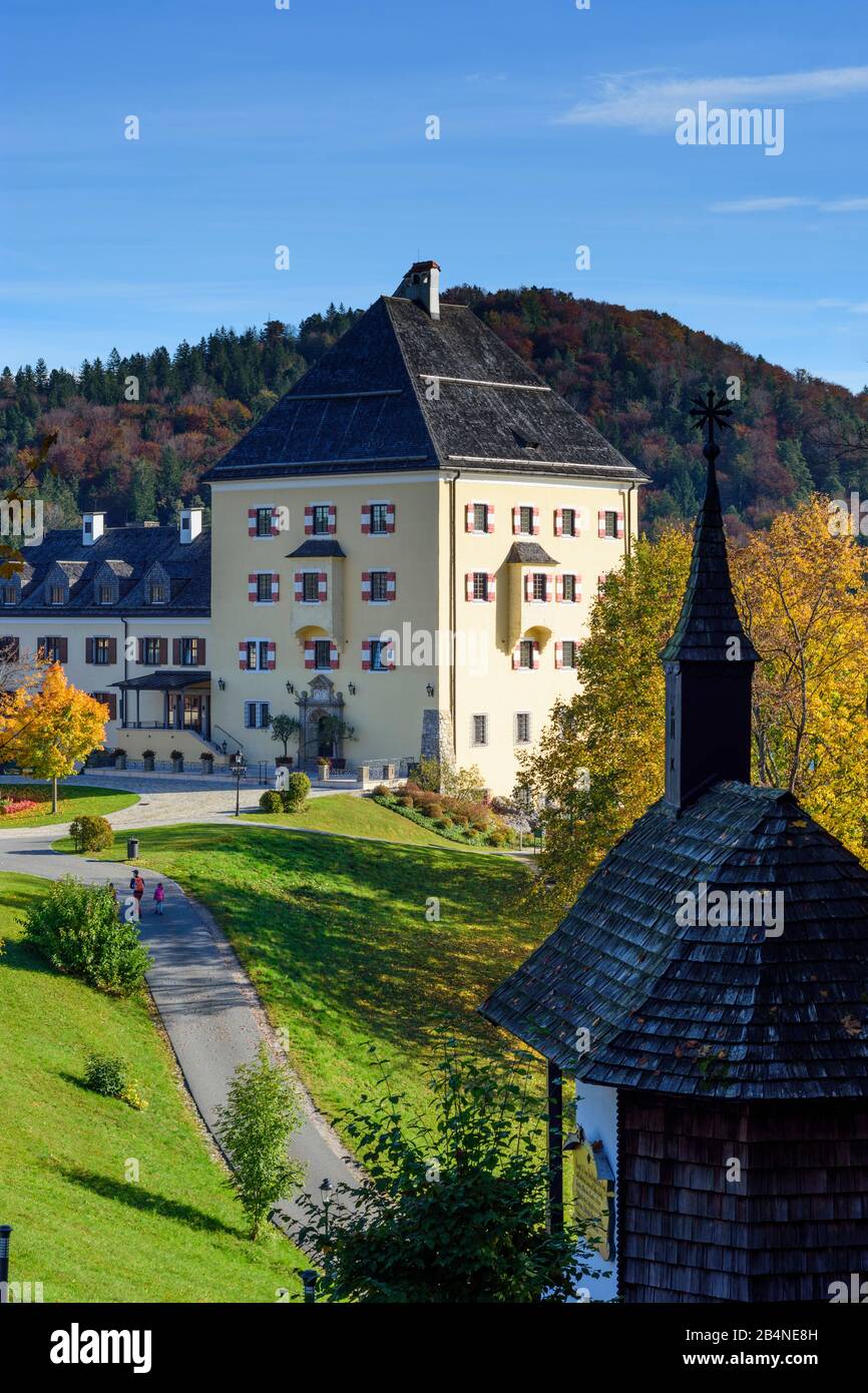 Schloss Fuschl Fuschlsee Salzkammergut Austria High Resolution Stock ...