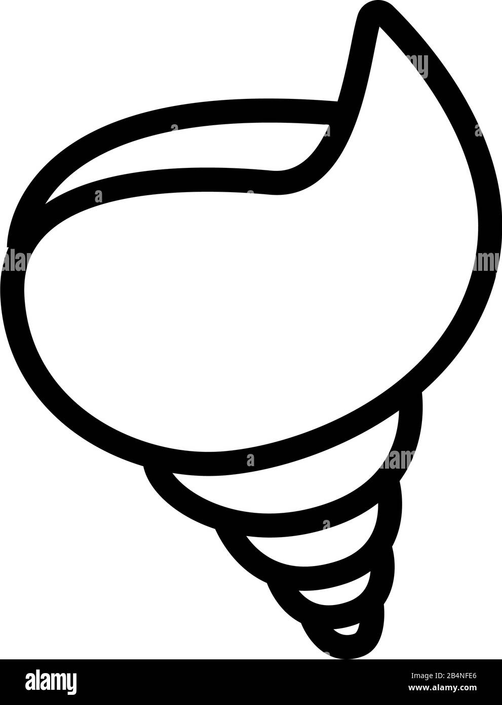 Beautiful shell icon vector. Isolated contour symbol illustration Stock ...