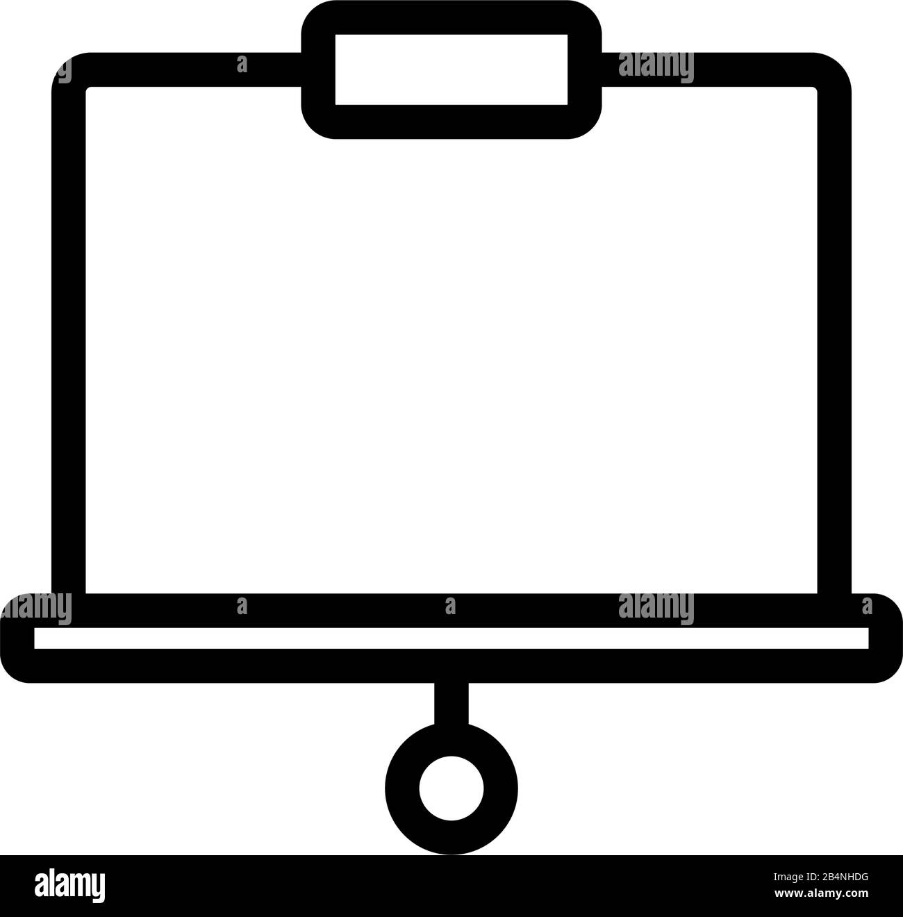 Projector icon vector. Isolated contour symbol illustration Stock ...