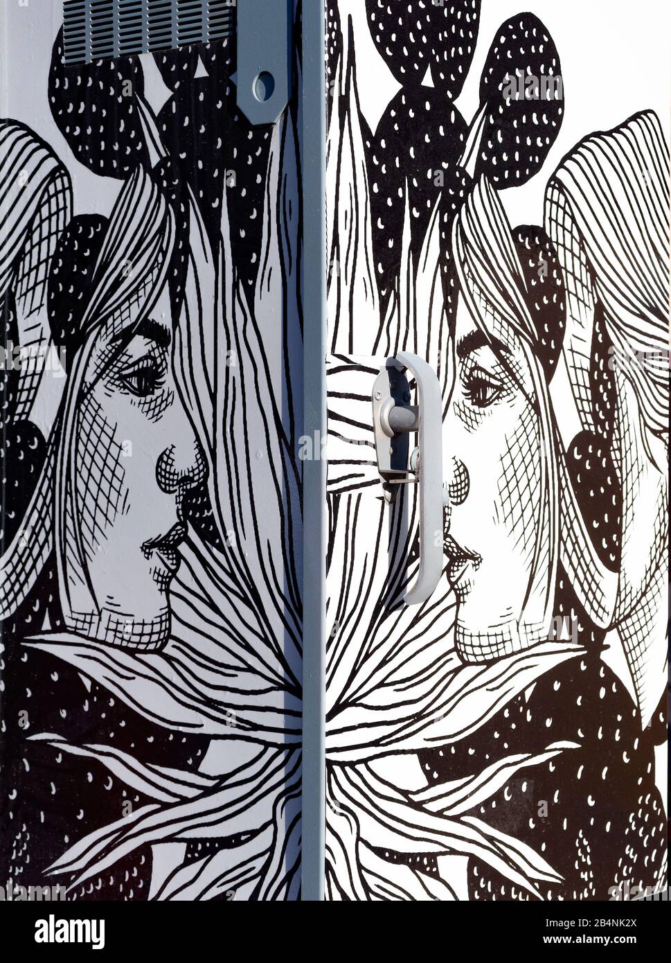 Decorated public utility box Stock Photo - Alamy