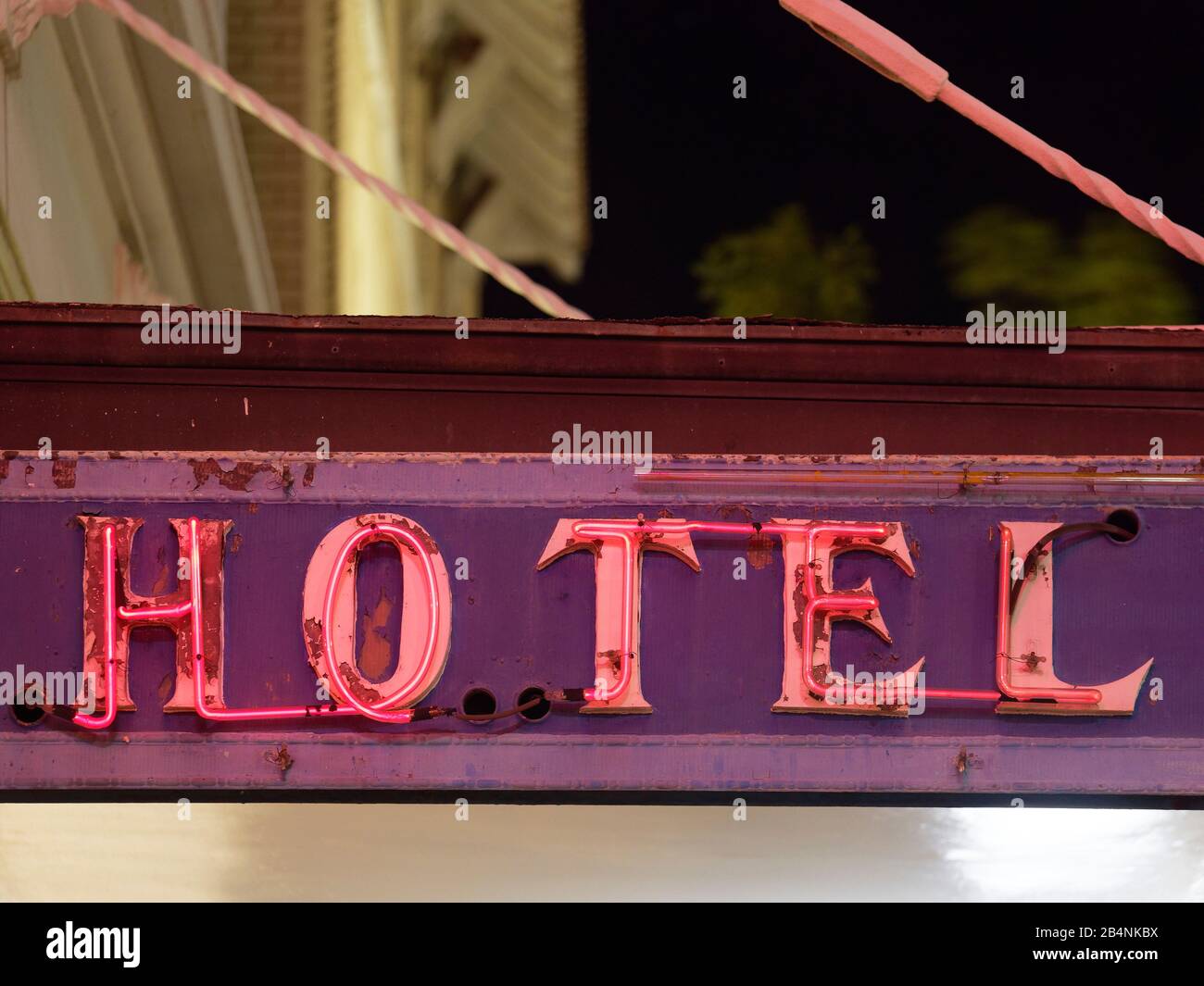 Vintage Gardner Hotel sign Stock Photo - Alamy