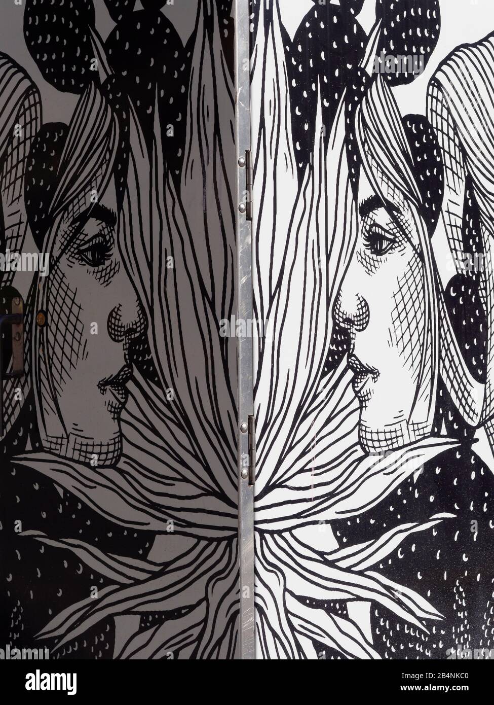 Decorated public utility box Stock Photo - Alamy