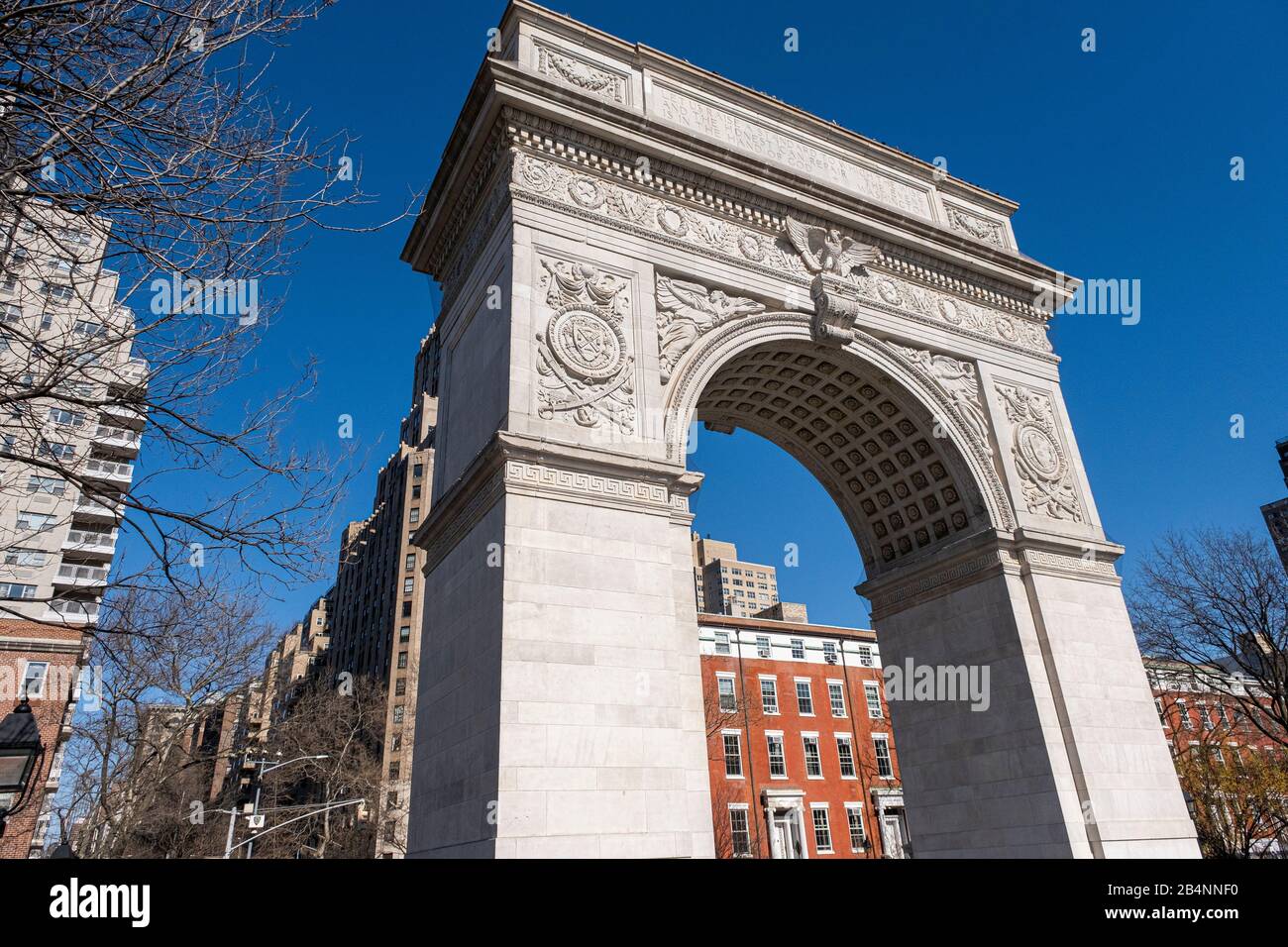 Washington Square arch Stock Photo - Alamy