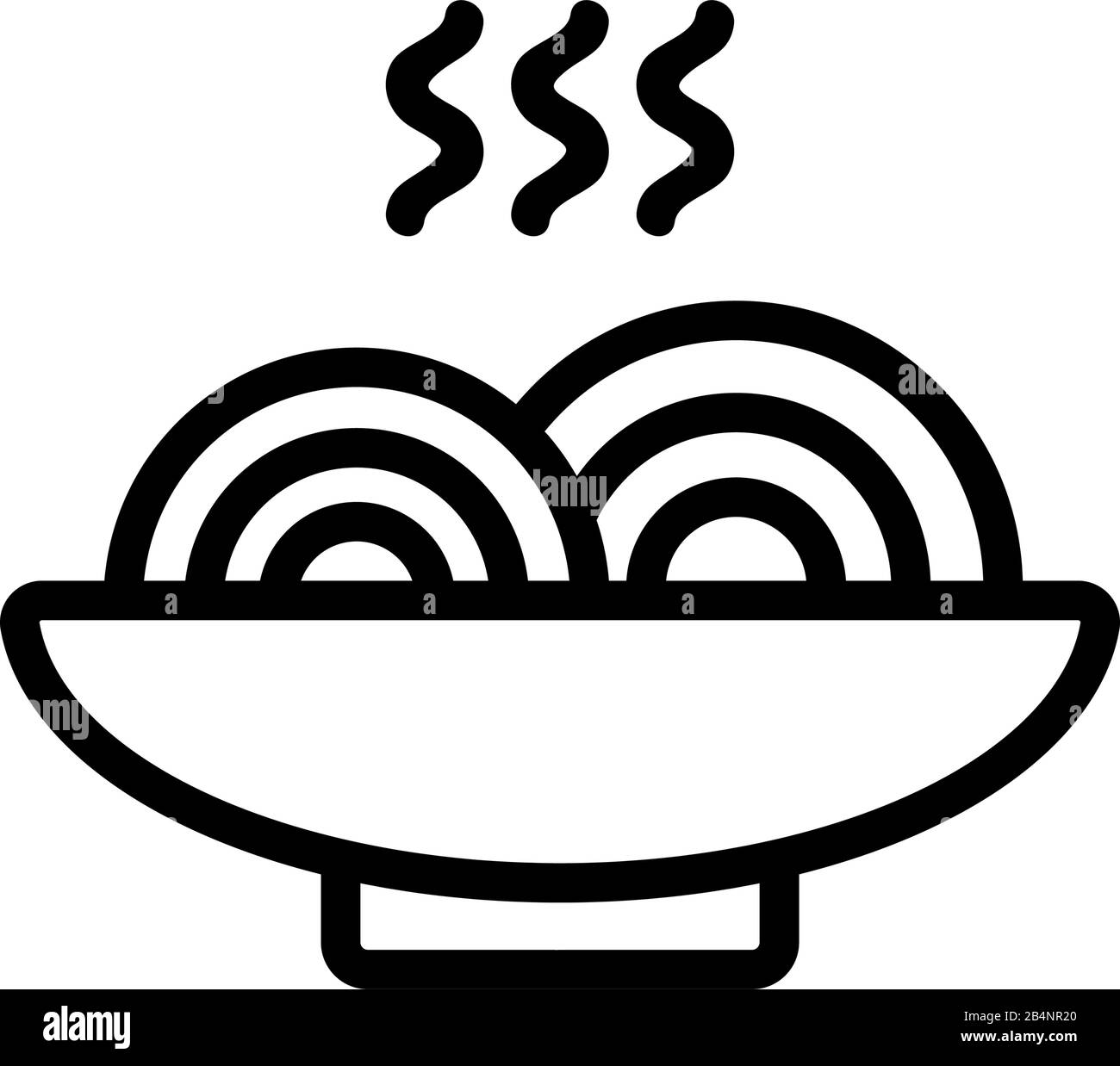 Delicious pasta icon vector. Isolated contour symbol illustration Stock ...