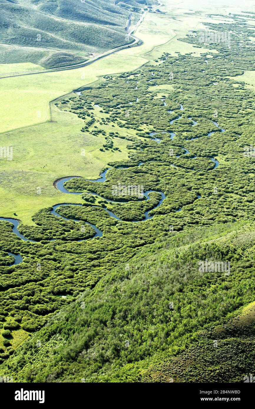 Oxbow aerial hi-res stock photography and images - Alamy