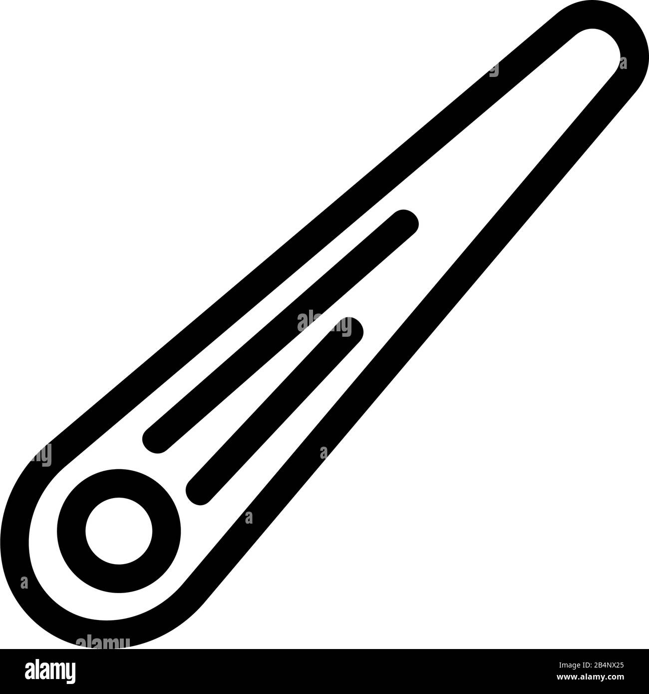 meteorite icon vector. Isolated contour symbol illustration Stock ...