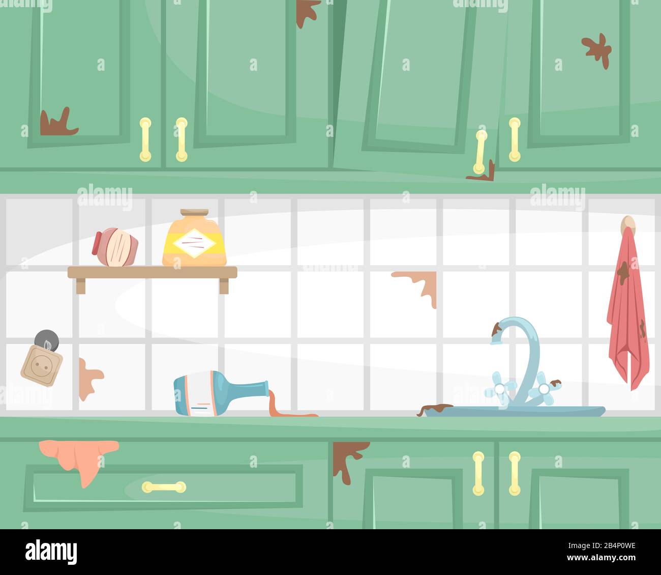 Dirty Kitchen Drawing