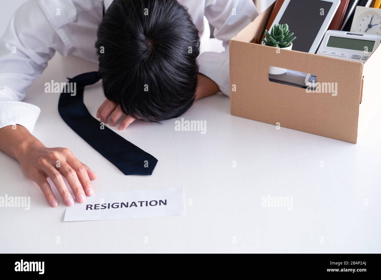 Employees who intend to quit work with resignation letters for quit or ...