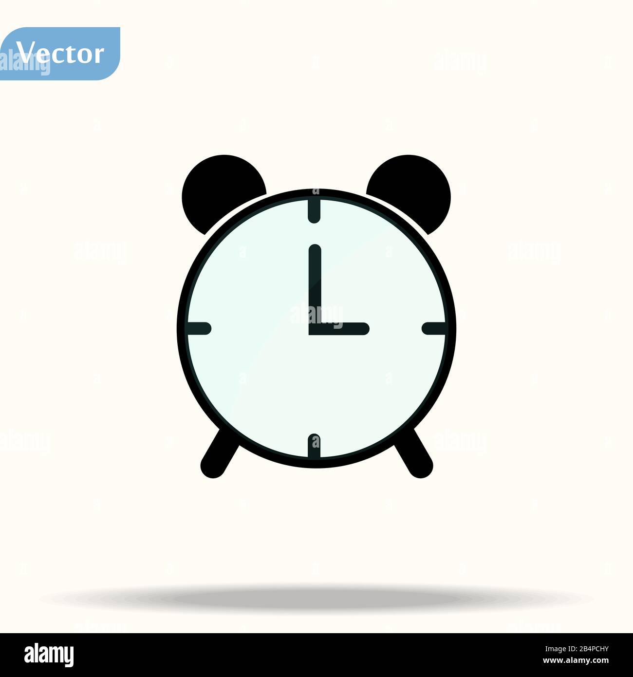Clock icon. Clock Time symbol flat style. design web site icon, logo ...