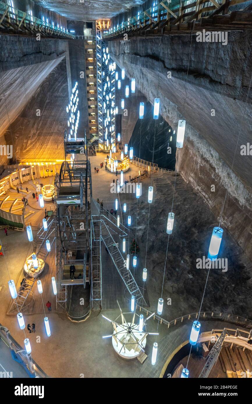 Illuminated hall in cave hi-res stock photography and images - Alamy