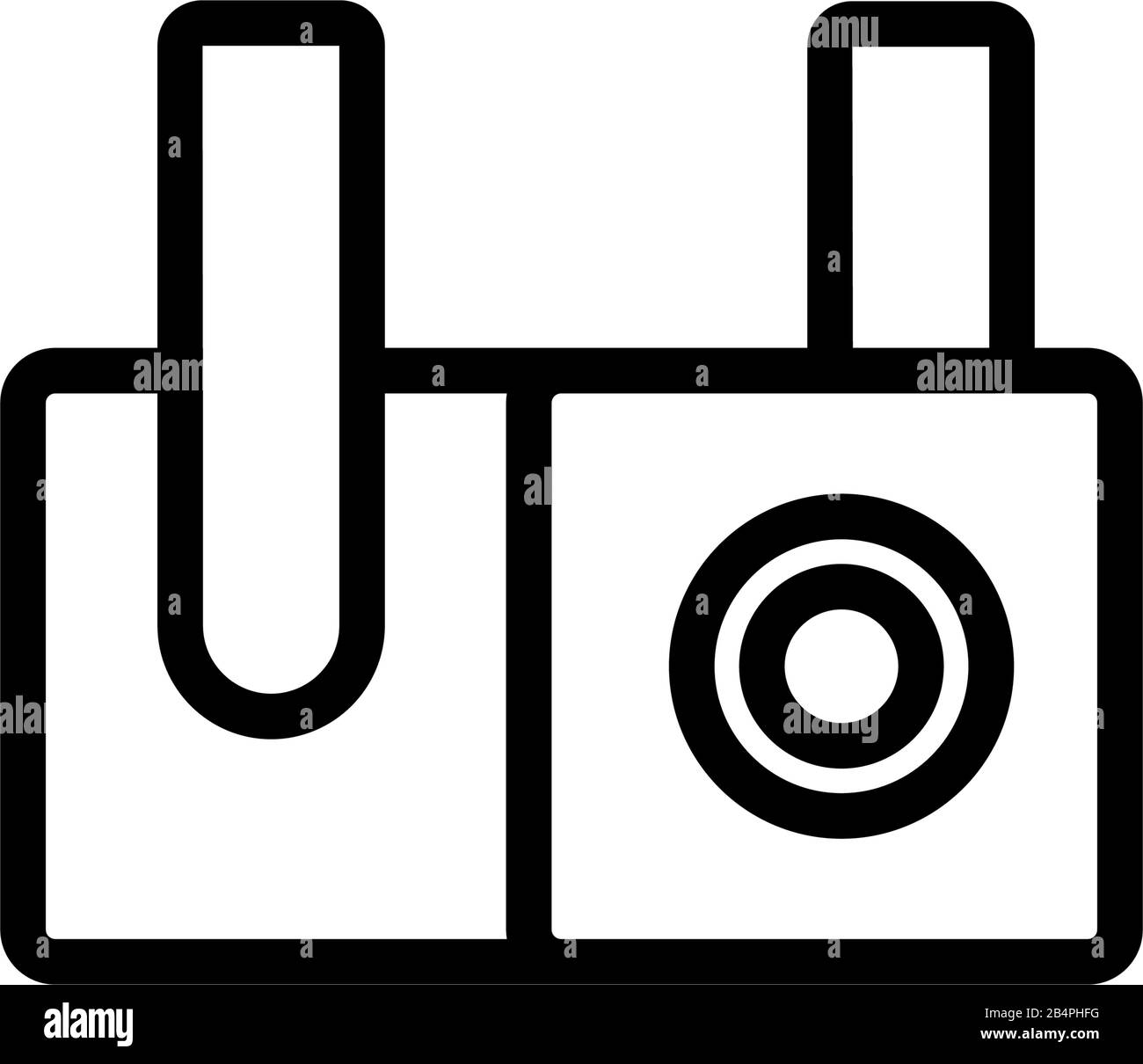 Camera cctv icon vector. Isolated contour symbol illustration Stock ...