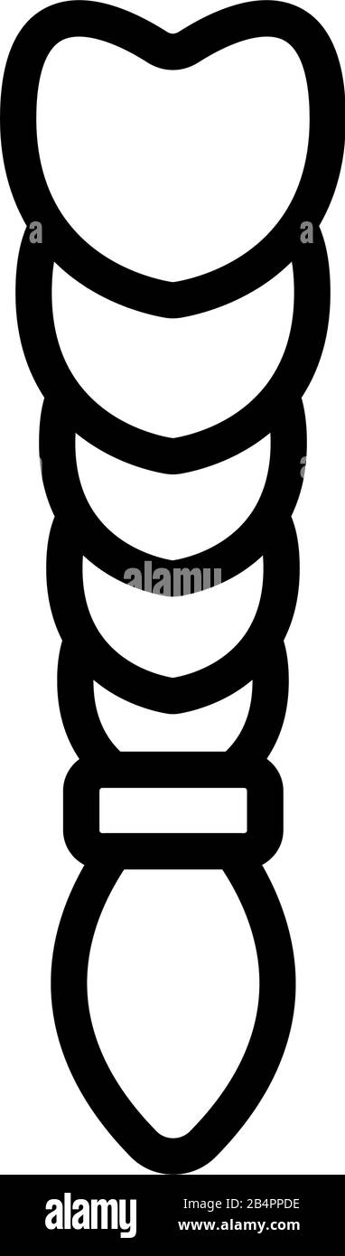 braid icon vector. Isolated contour symbol illustration Stock Vector ...