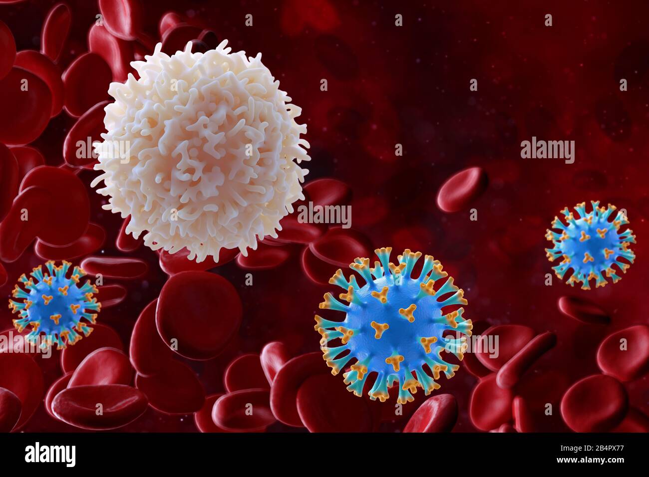 New pathogenic viruses causing serious disease and epidemic danger. 3d ...