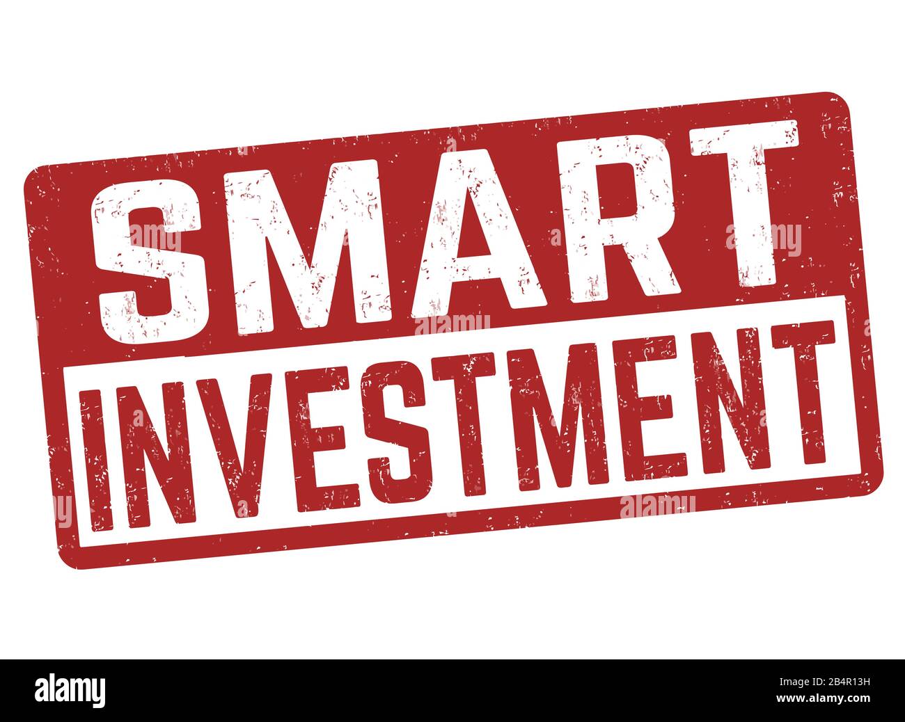 Smart investment sign or stamp on white background, vector illustration ...