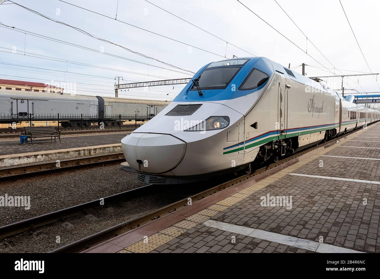 High speed train afrosiyob tashkent hi-res stock photography and images ...