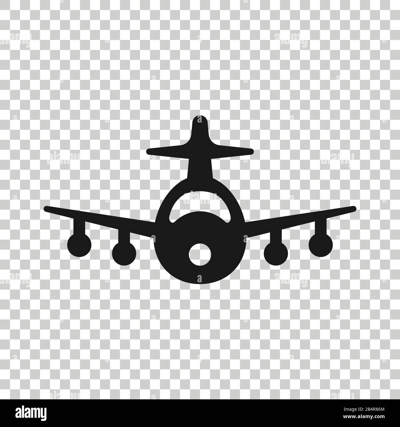 Plane icon in flat style. Airplane vector illustration on white ...