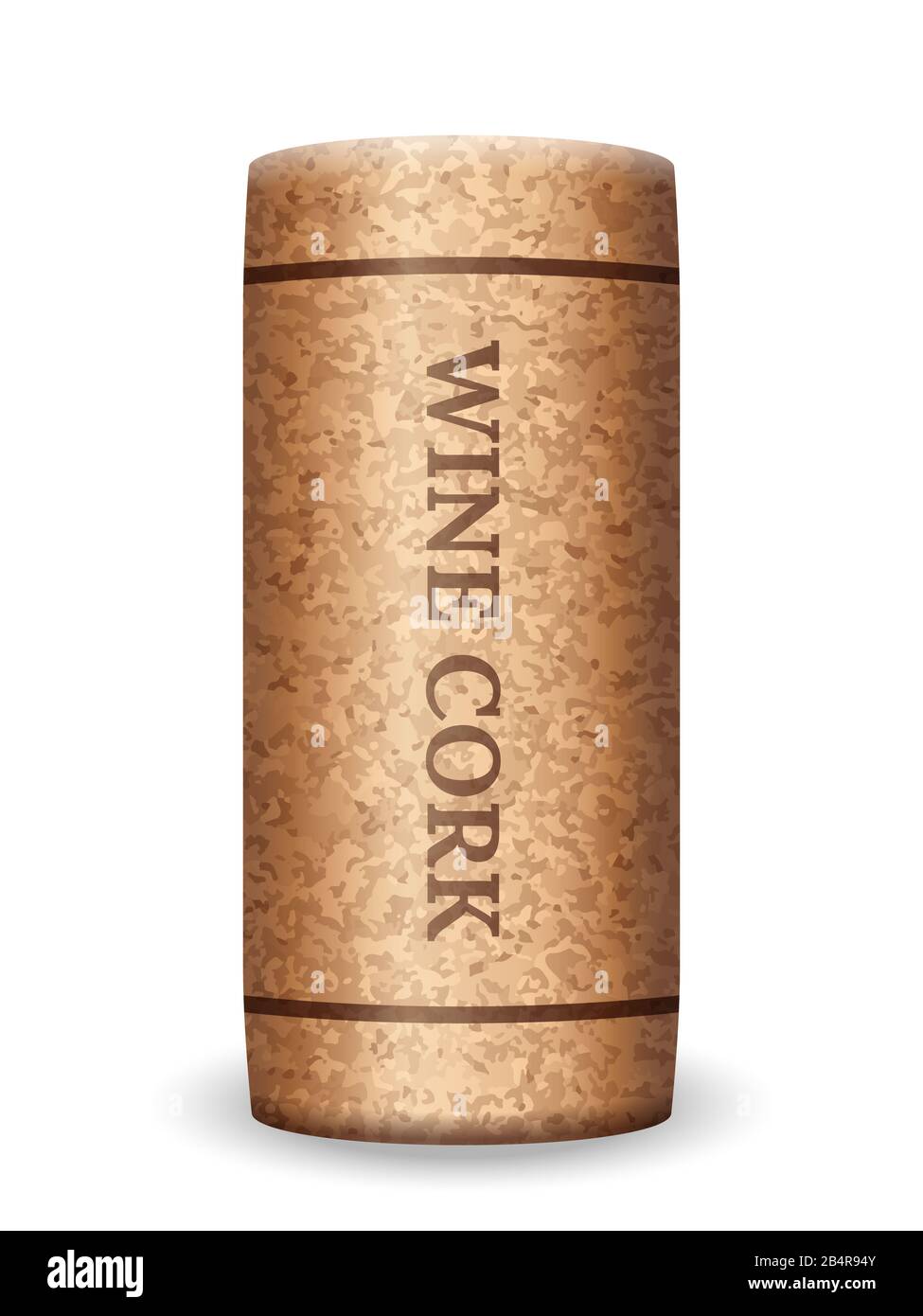 Wine cork on a white background. Vector illustration Stock Photo - Alamy